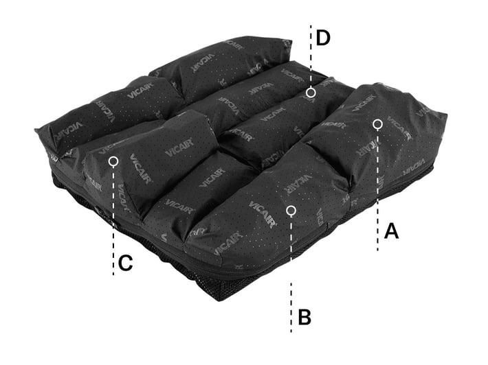 Vicair® Vector O2: Adjustable Skin Protection & Positioning Cushion
