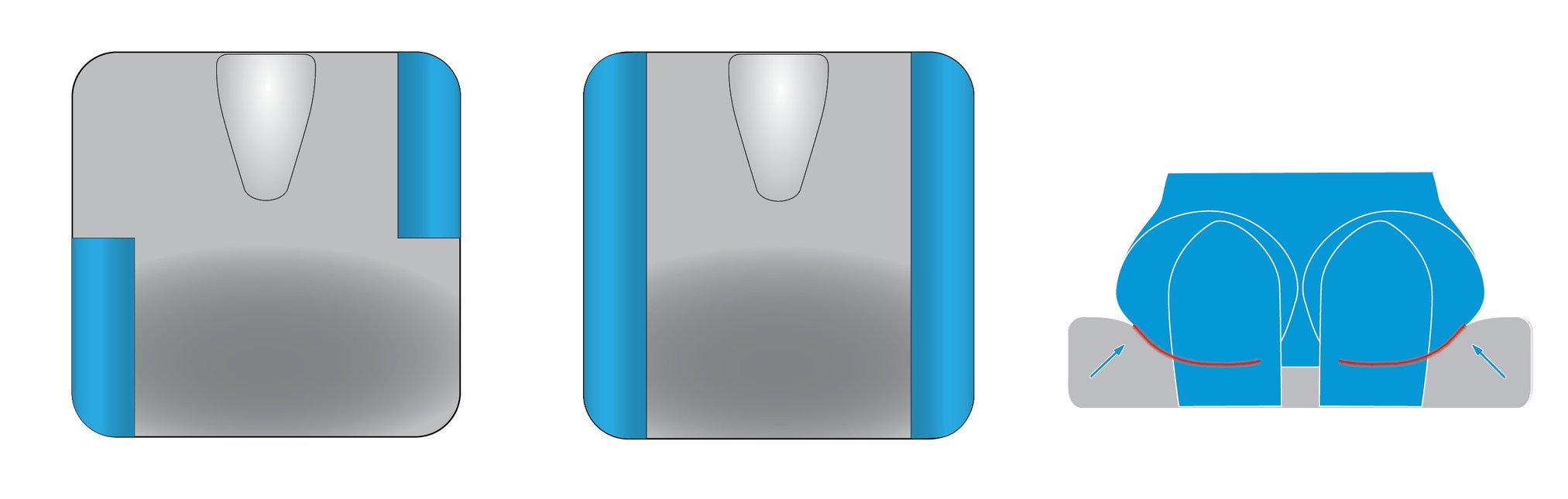 What in the construction of an offloading wheelchair cushion allows for ...